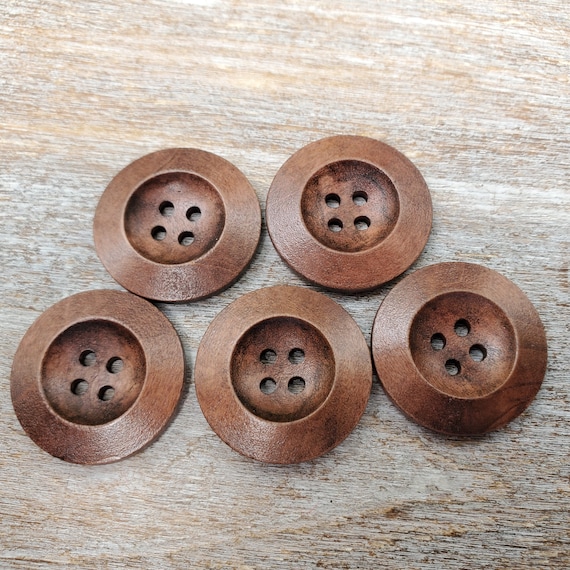 Winter Coat buttons Wood buttons for knitting and sewing | Etsy