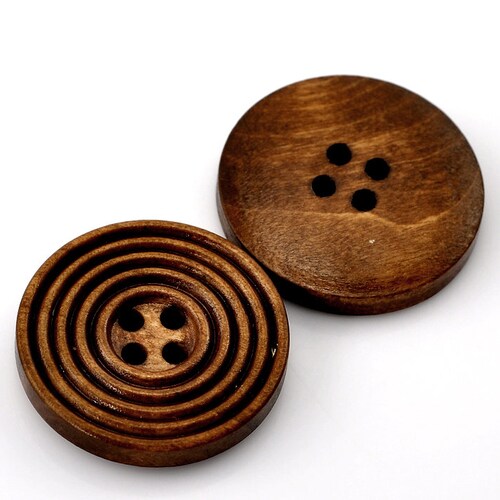 Buttons for Jackets Brown Redish Wooden Buttons Decorative - Etsy