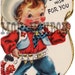 Cute Christmas Cowboy Illustration .png - DIY Printable - Digital Clip ...