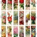 30 Digital 1x2 Inch Vintage Sewing Pattern Images DIY You Print Domino ...