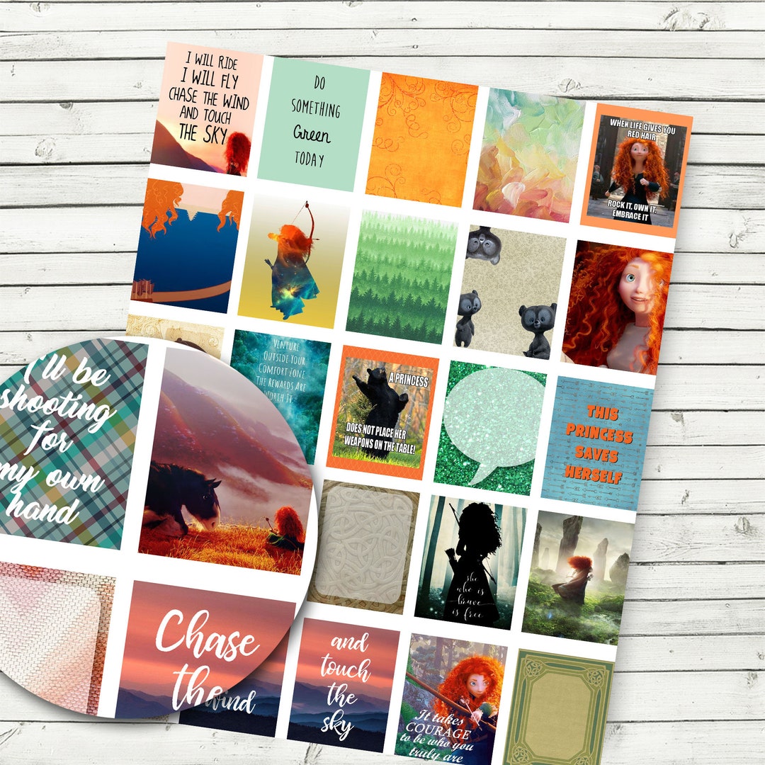 Merida Planner Stickers DIY Print at Home Planner Sticker Sheet Merida ...