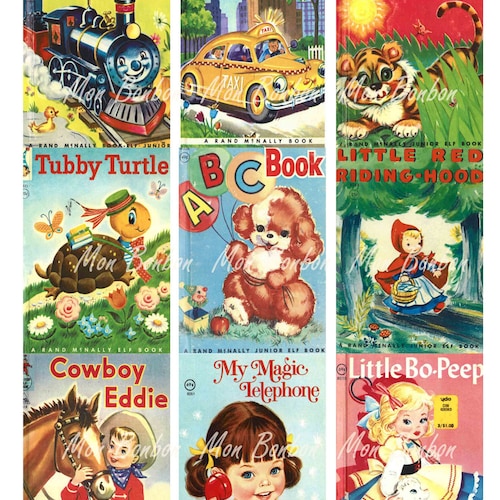Digital Download 63 Vintage Children's Books Collage Sheet - Etsy