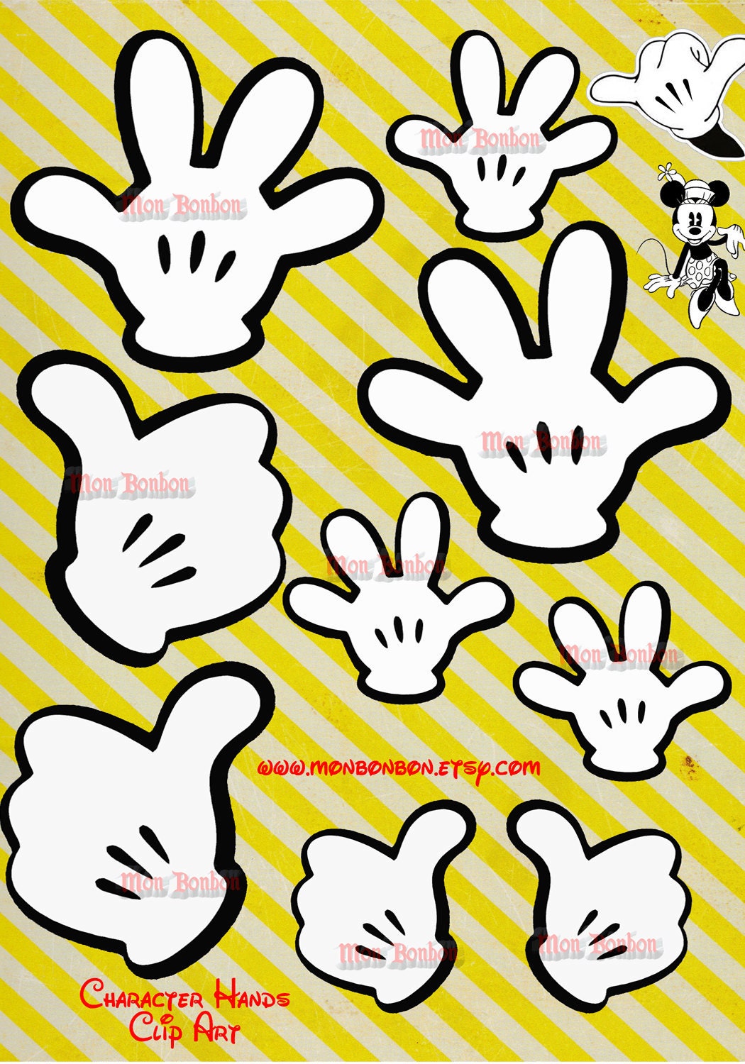 Mickey Mouse Hands Wallpaper