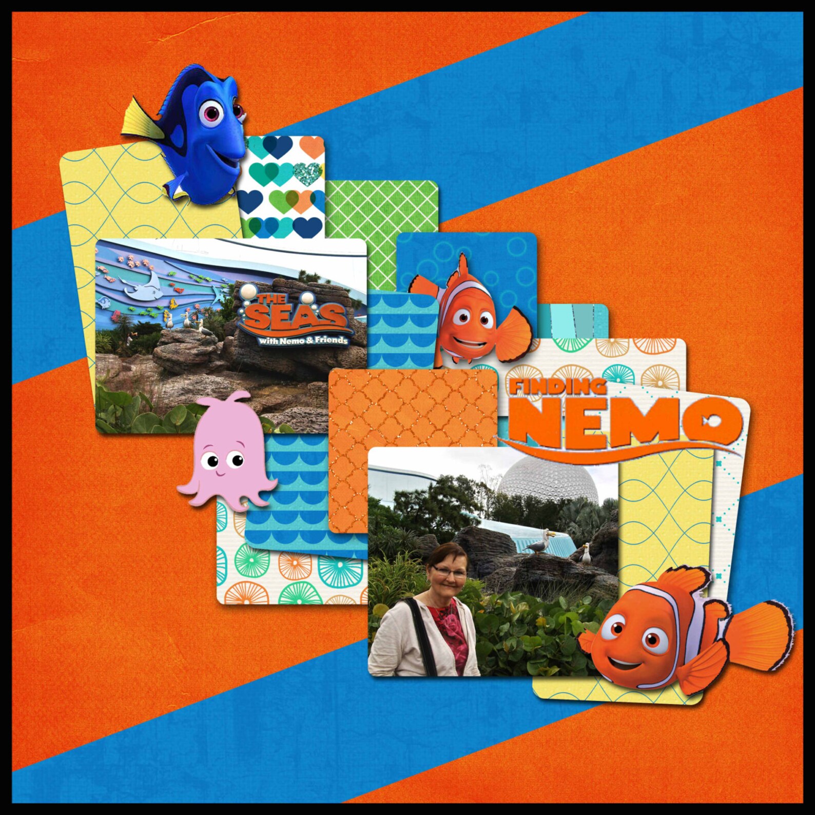 Nemo Inspired 12x12 Digital Paper Pack for Digital Scrapbooking, Party ...