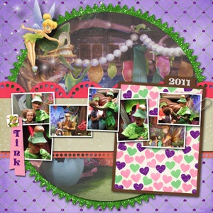 Tinkerbell Inspired 12x12 Digital Paper Backgrounds for Digital ...