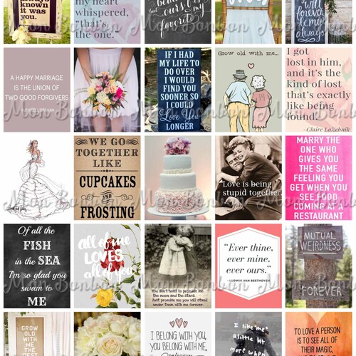 Printable Wedding Quotes for Life Planners Wedding Planner - Etsy