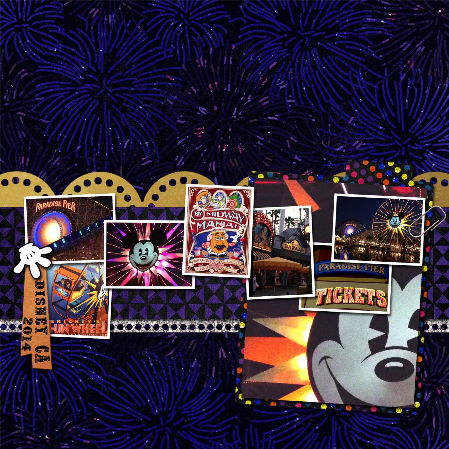 Night Time Magic 12x12 Digital Paper Backgrounds for Digital - Etsy