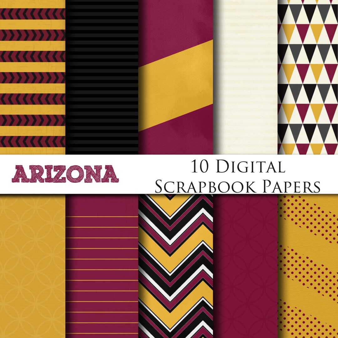 Arizona Digital Scrapbooking Background Papers - Instant Download ...
