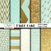 Rose Gold Digital Paper Backgrounds Pack 12x12 rose, Cream, Silver ...