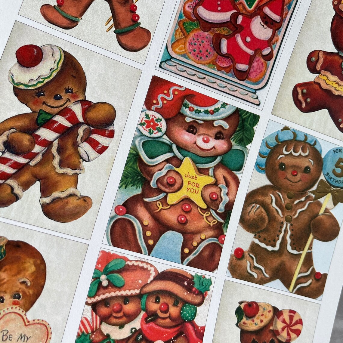 Gingerbread Man Christmas Clipart Christmas Gingerbread | Etsy