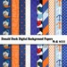 Donald Duck Inspired 8.5x11 Digital Paper Backgrounds for Digital ...
