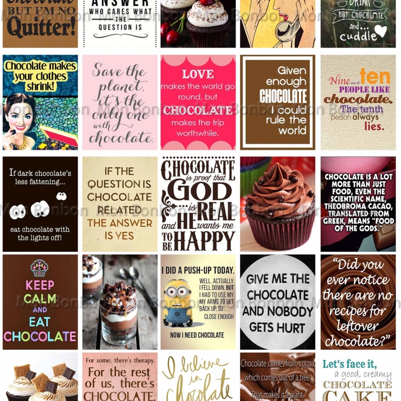 Chocolate Quotes - Etsy