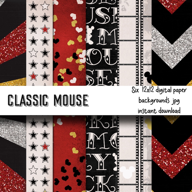 Mickey Digital Paper - Etsy
