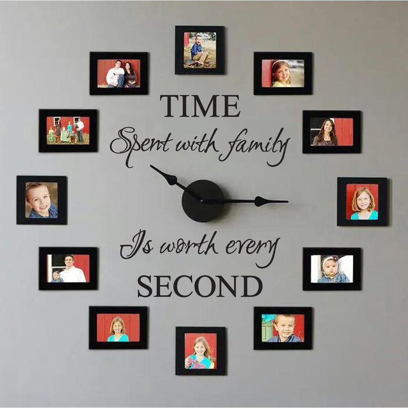 Clock Wall Decal - Etsy