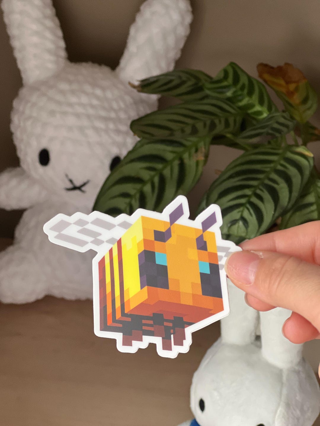 Minecraft Bee Sticker Minecraft - Etsy