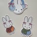 Cute Miffy Stickers Coquette Scarf Miffy Earmuff Miffy Winter Fall - Etsy