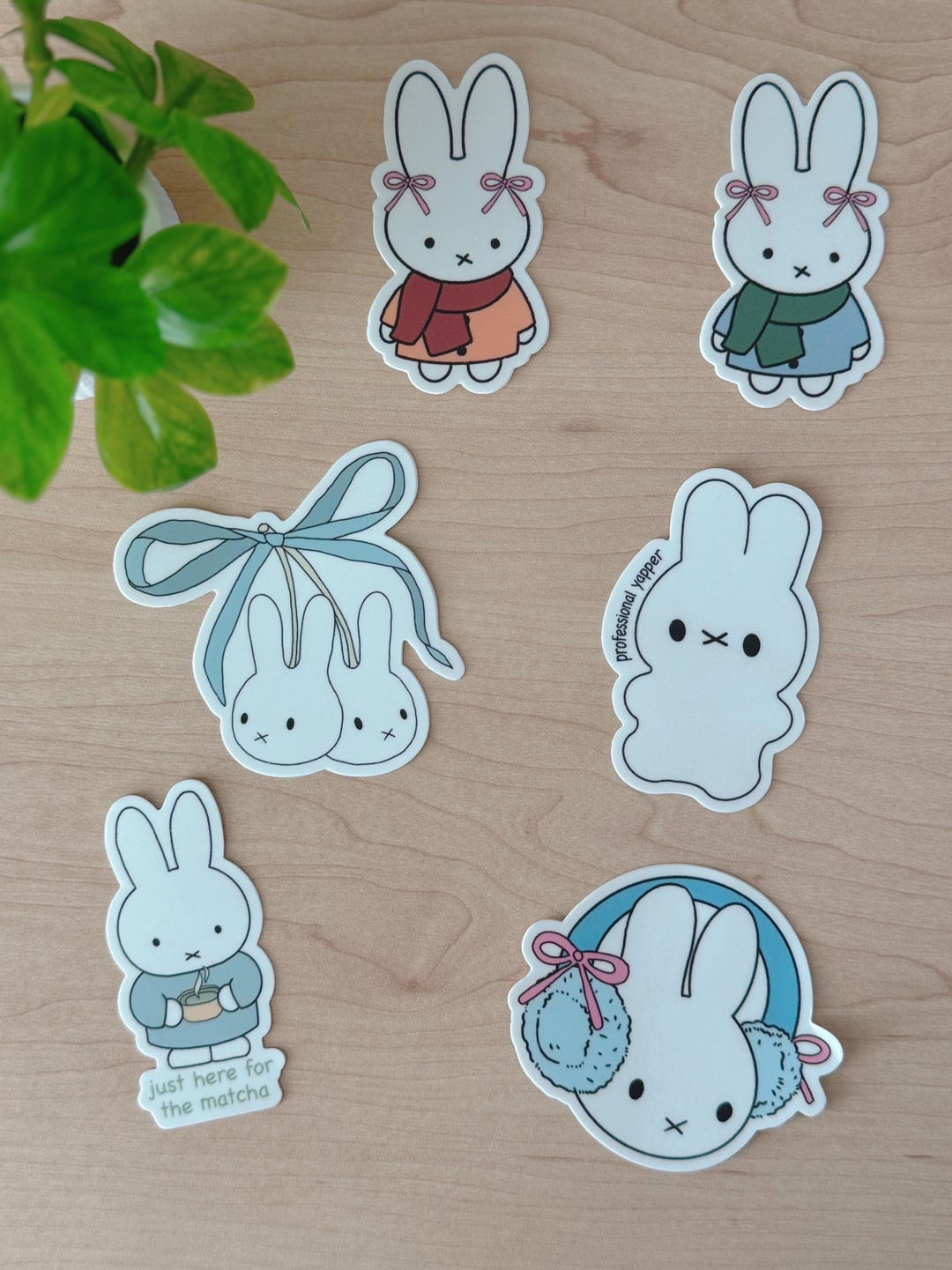 Bunny Stickers | Coquette Bunny | Winter | Fall - Etsy
