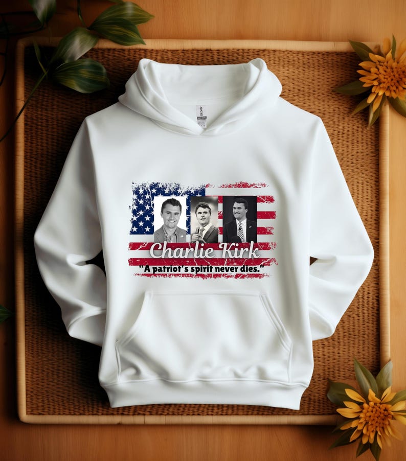 Charlie Kirk Freedom Hoodie, Bold Justice Pullover, Casual Patriotic ...