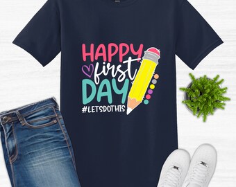 Teacher T Shirt, Coquette School Teacher Shirt, Teacher Gift, Happy ...