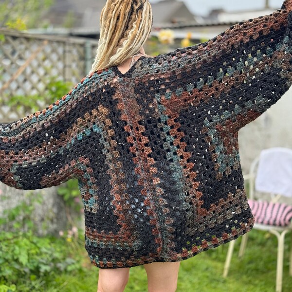 Crochet Boho Cardigan - Etsy