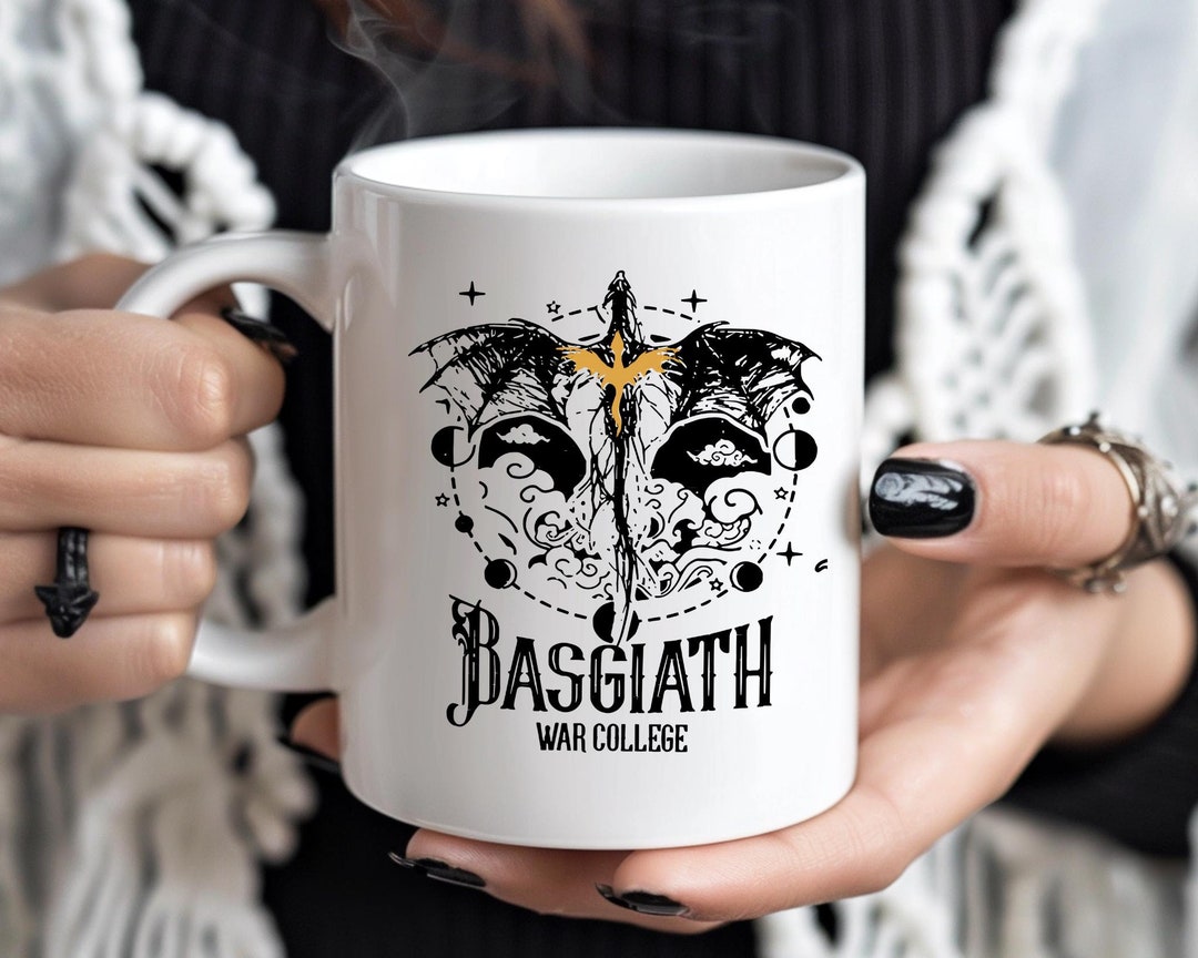 US Ceramic Mug, Fourth Wing Basgiath Inspired Mug, Fantasy Coffee Cup ...