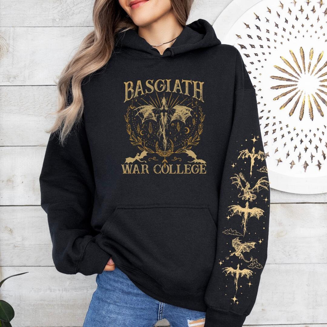 US Basgiath War College Fourth Wing Inspired Hoody Dragon Rider Apparel ...