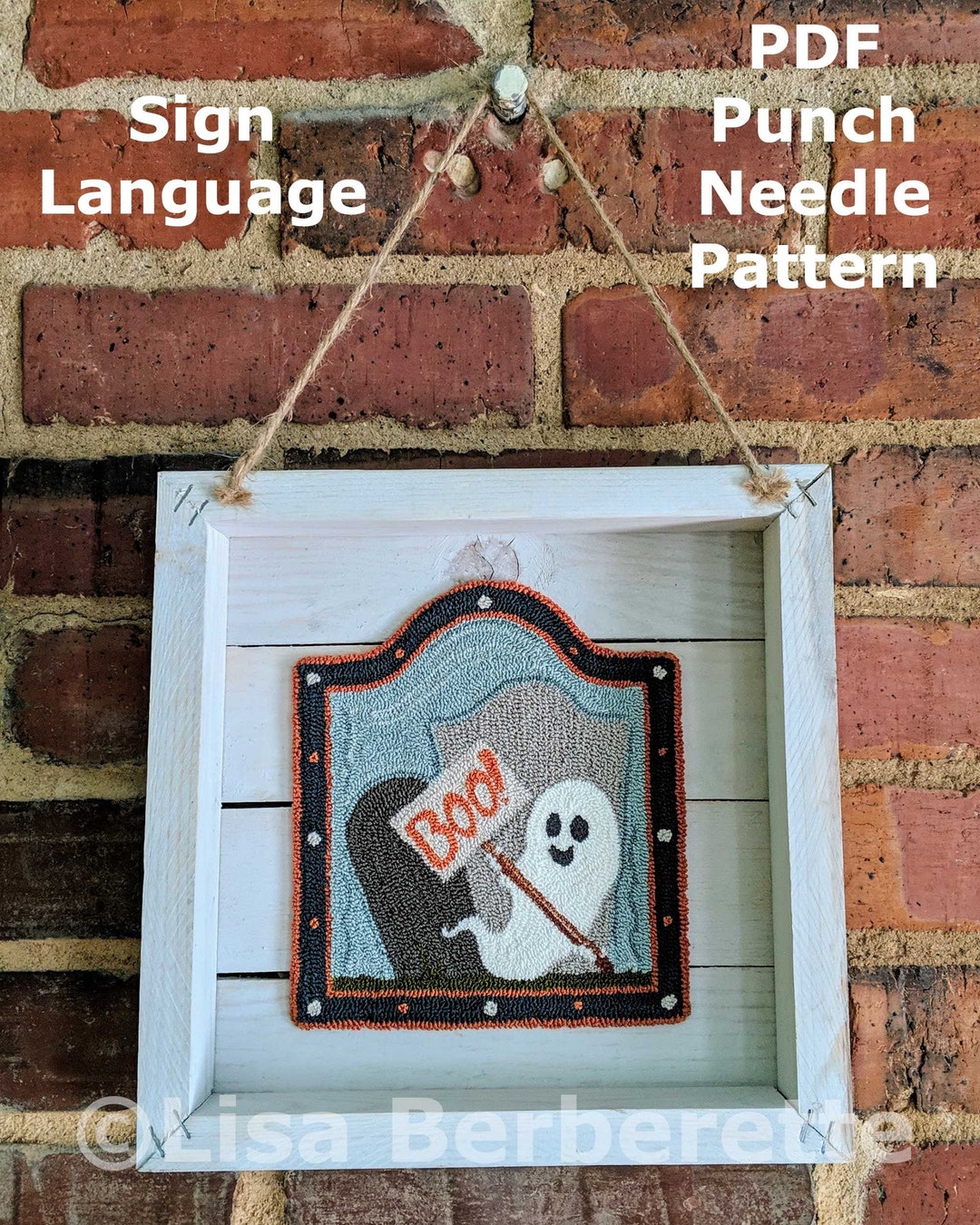 Sign Language - Punch Needle PDF Pattern - Digital Download – Halloween ...