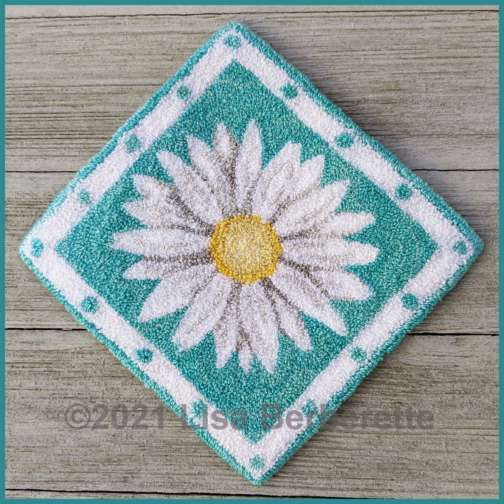 Daisy Punch Needle PDF Pattern Digital Download Spring | Etsy