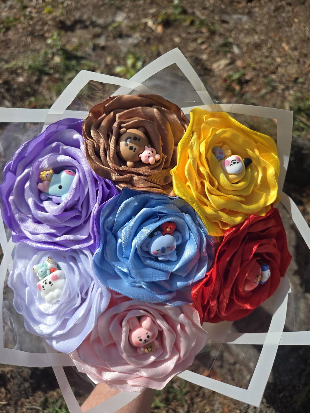 BT21 Character Rose Bouquet - Etsy