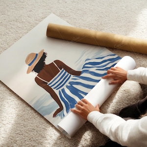 Poster Mockup With Person, Rolled Up: Unrolling Rolling, Detailed ...