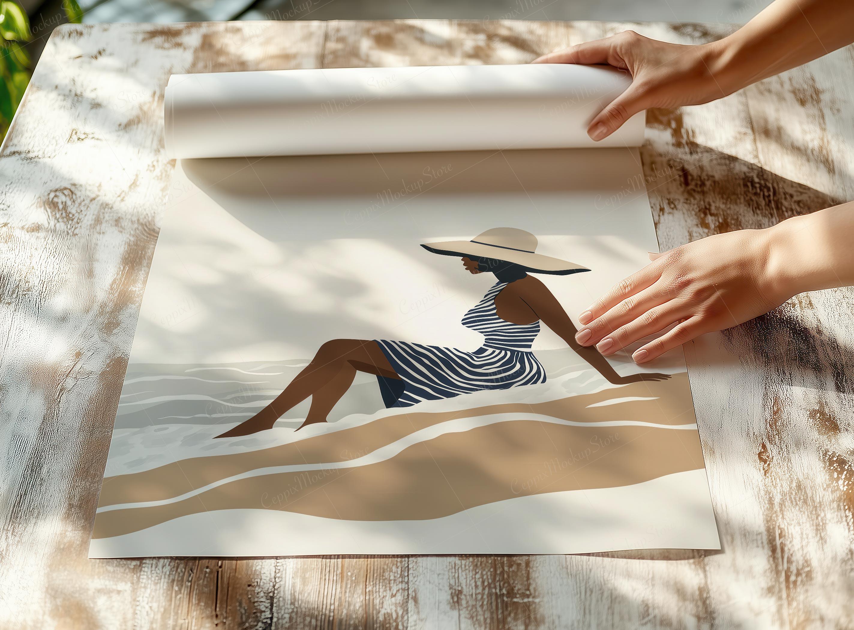 Rolled Poster Mockup, A4 A3 ISO, PSD Template (digital Download) - Etsy