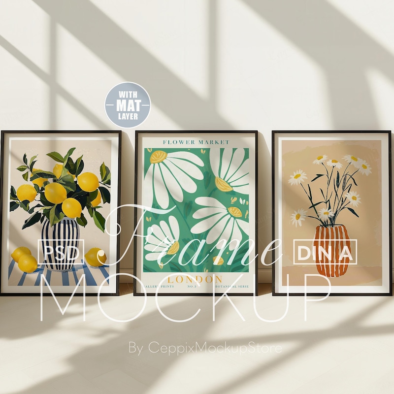 Set of 3 Framed Poster - Etsy