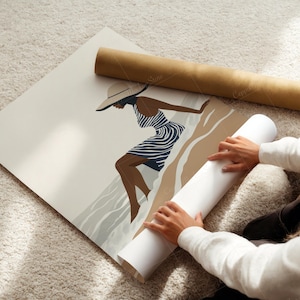 Poster Mockup With Person, Rolled Up: Unrolling Rolling, Detailed ...