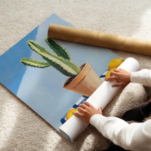 Poster Mockup With Person, Rolled Up: Unrolling Rolling, Detailed ...
