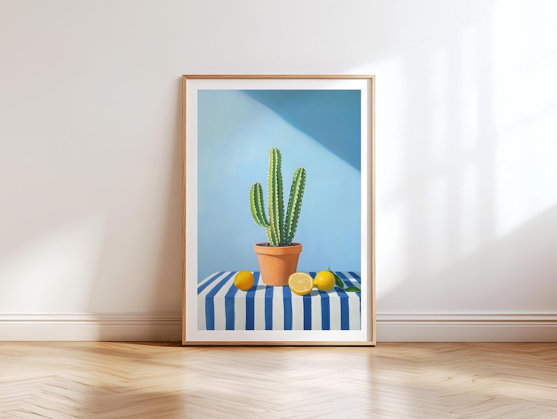Simple Thin Wood Frame Mockup, Light Vertical Boho PSD Poster Artwork ...