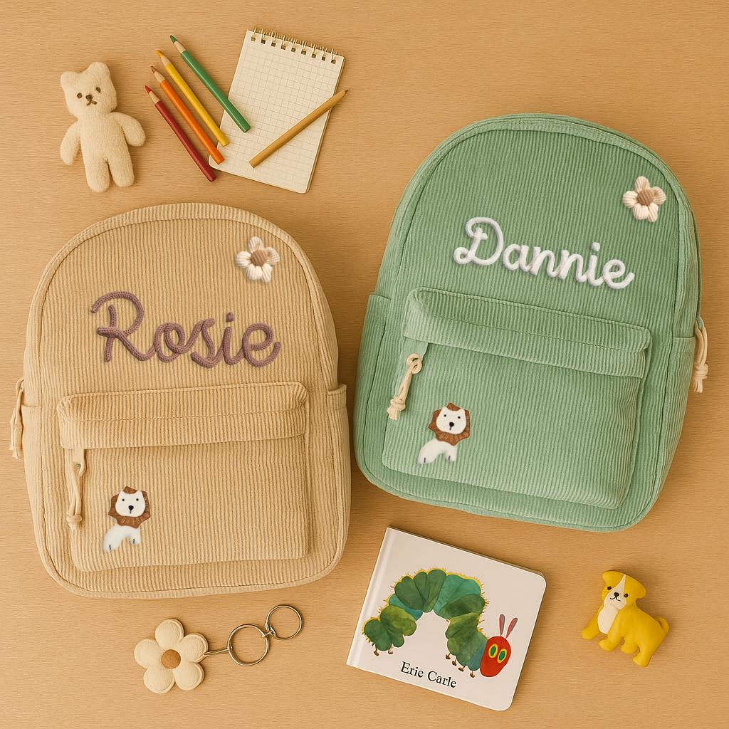 Custom Kids Backpack With Name School Bag Personalized Toddler Book Bag ...
