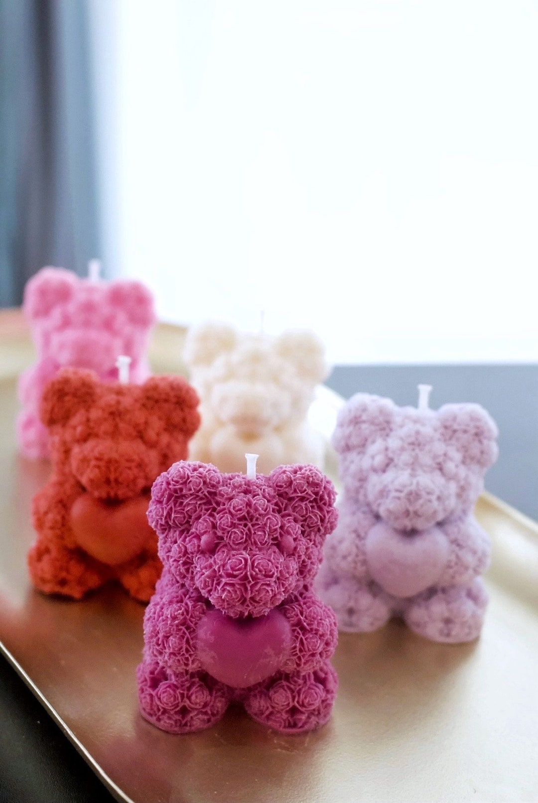 Teddy Candle / Bear Candles / Soy Wax Candles / Bear Shaped Candles / Handmade Candle / Candle ...