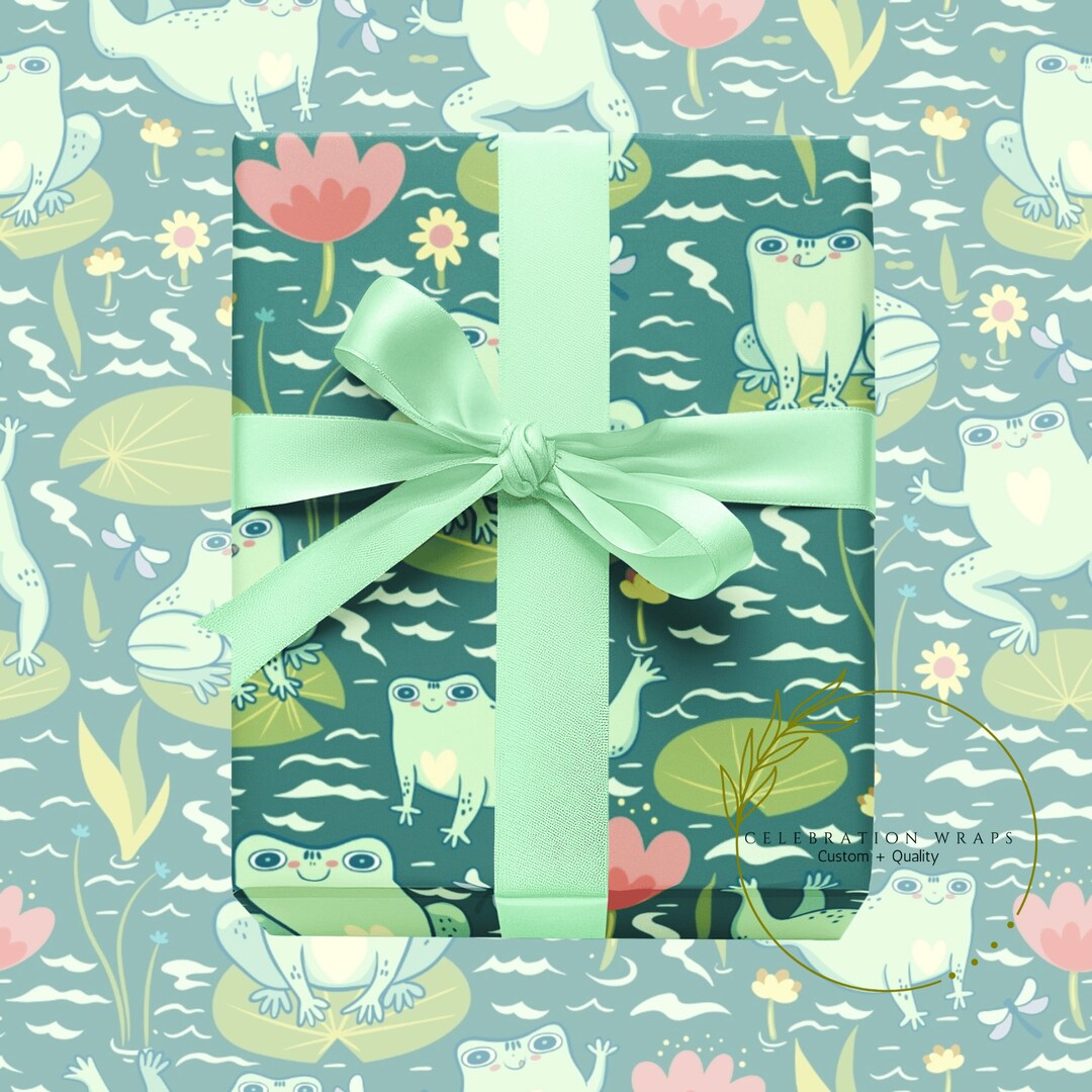 Celebration Wraps Leap Frogs Froggy Wrap Luxury Wrapping Paper for ...