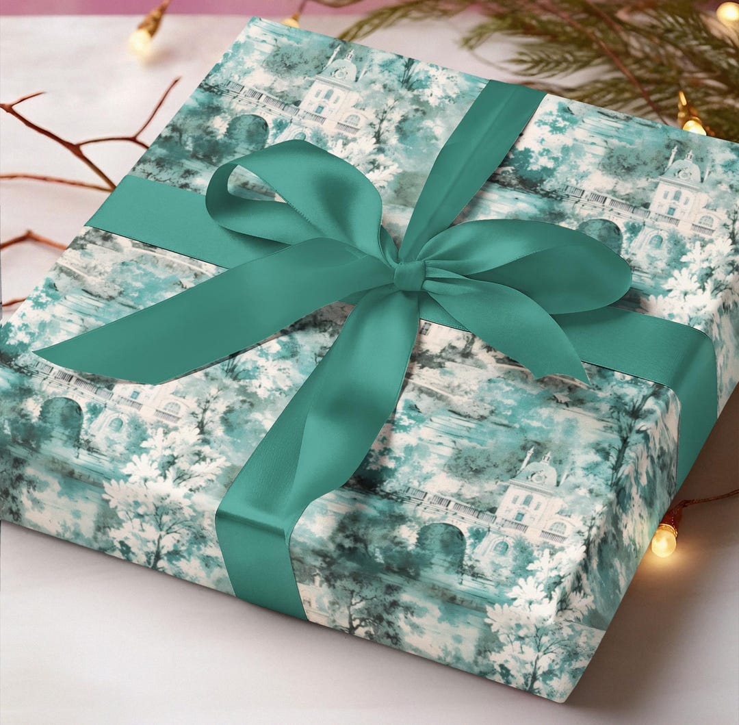 Chinoiserie Paper | Wedding Chinoiserie Wrapping Paper Rolls | Toile ...