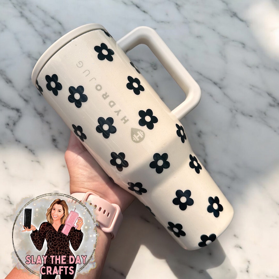 PREORDER Cream & Black Floral Stanley Brumate Hydrojug L 30 or 40 Oz ...