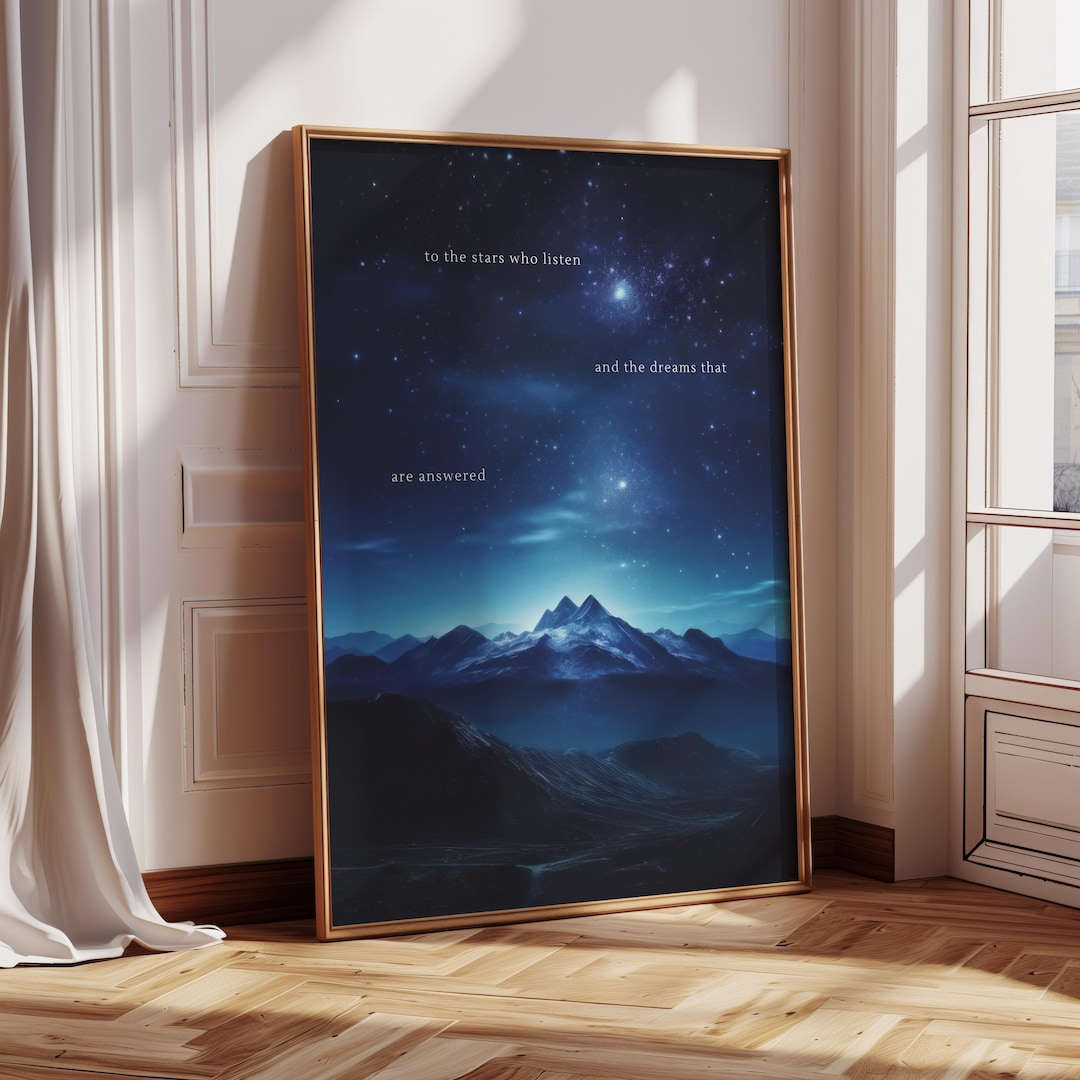 Velaris Blue Landscape Acotar Inspired Print Gift Booktok Inspirational ...