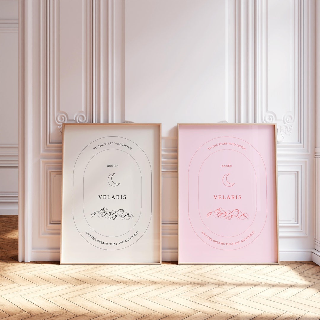 Velaris Landscape Acotar Inspired Print Duo Booktok Inspirational Sarah ...