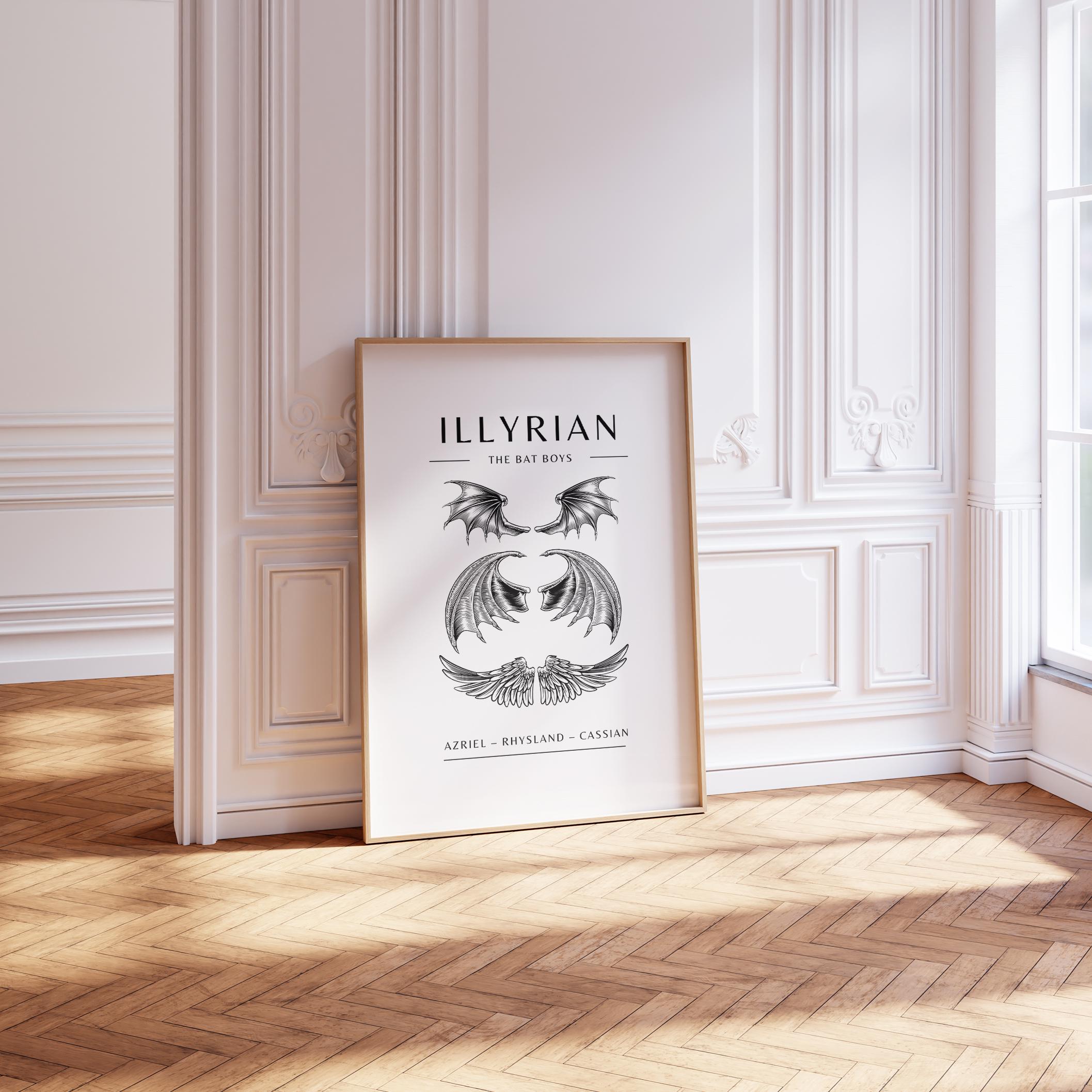 Acotar Rhysand Cassian Azriel Illyrian Wings Digital Print Acotar ...