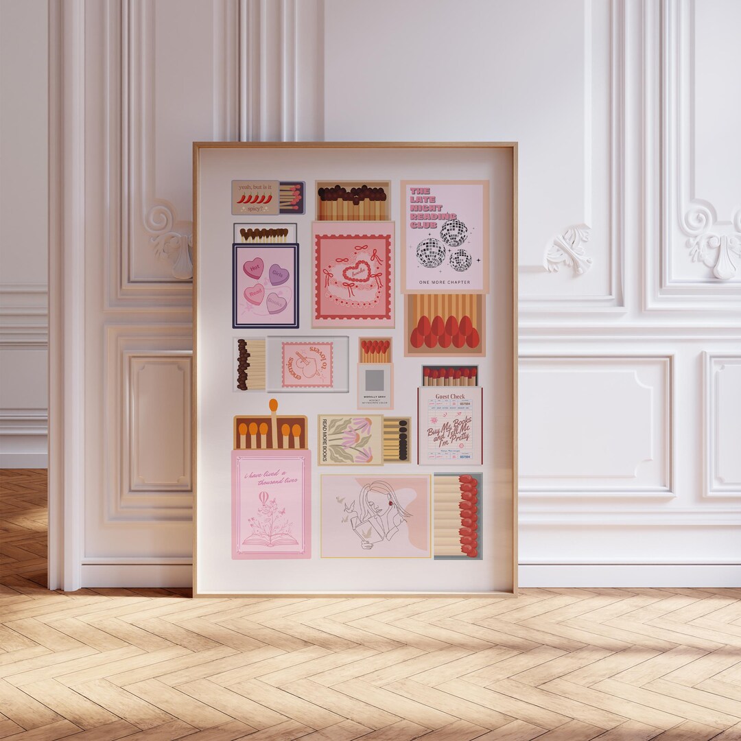 Booktok Book Tropes Matchbox Print Enemies to Lovers Poster ...