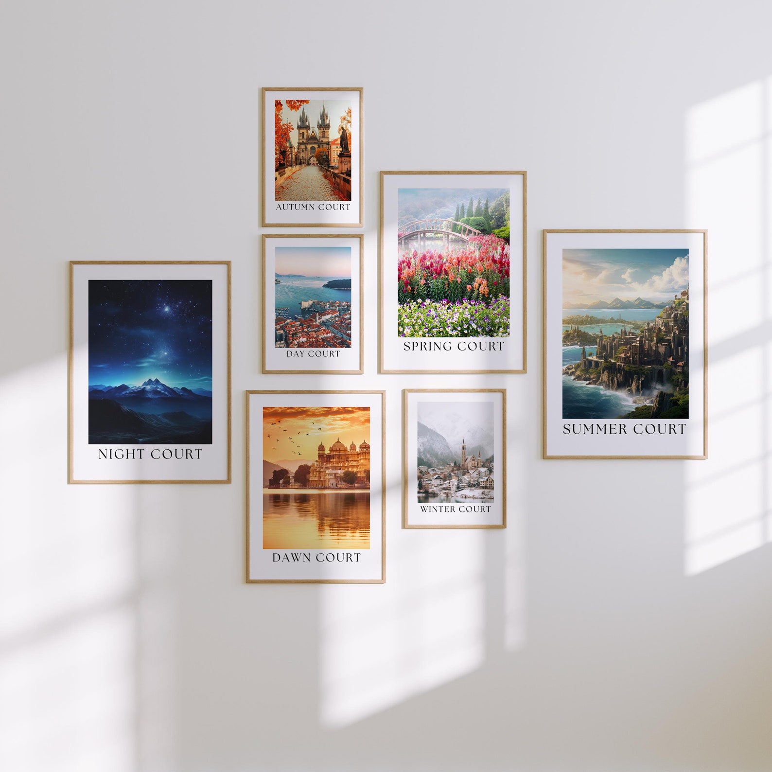 Acotar Prythian Courts Inspired Print Bundle Booktok Inspirational ...