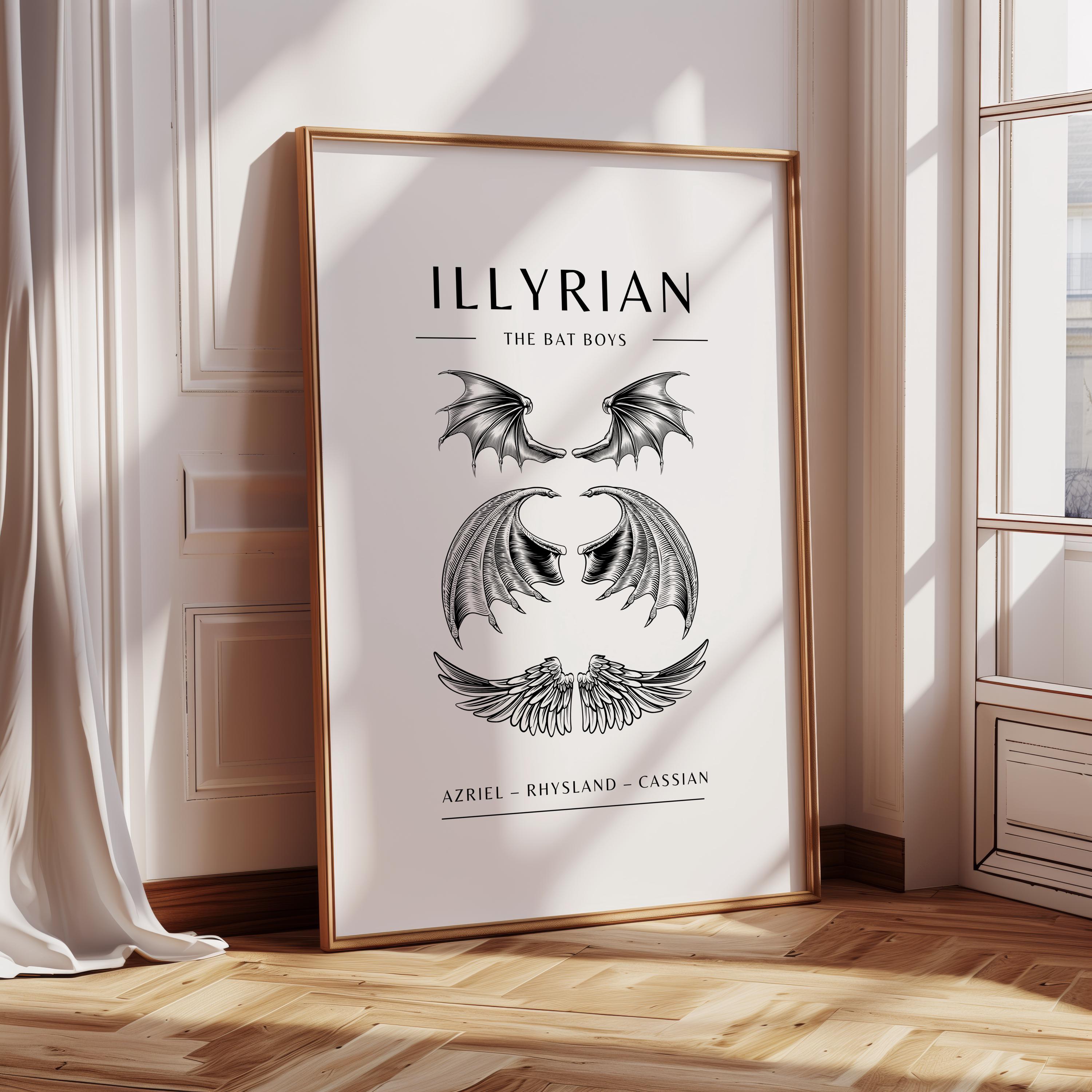 Acotar Rhysand Cassian Azriel Illyrian Wings Digital Print Acotar ...
