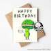 Printable Birthday Card Punny Vegetable Kawaii Broccoli Card Bruh for a ...