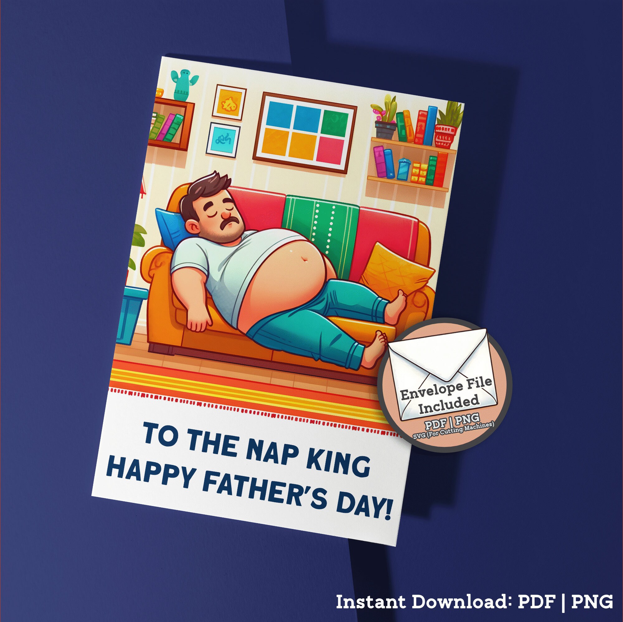 Printable Funny Father's Day Card for Dad Who is Always Sleepy Daddy ...