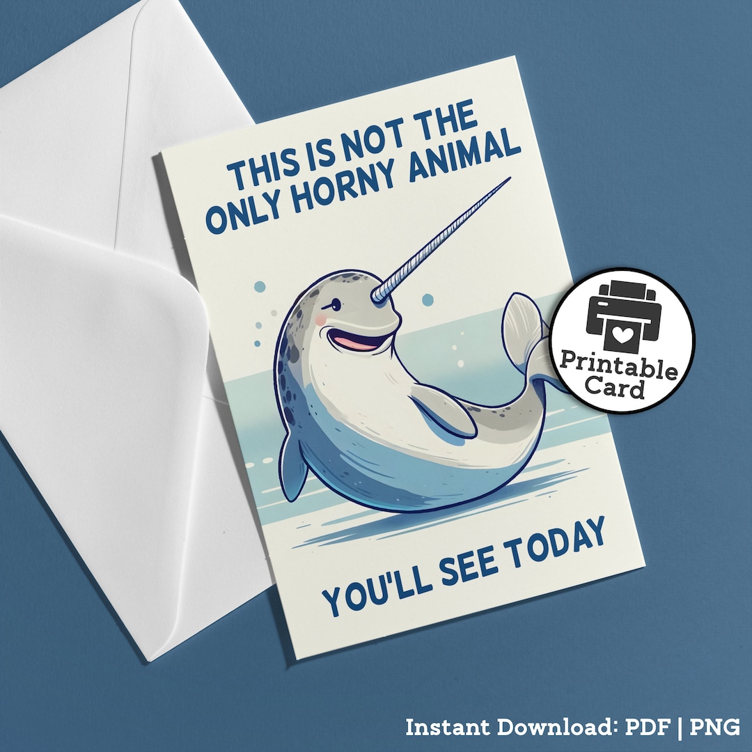 Printable Funny Card Adult Humor Lover Card With Dirty Joke Comedic ...
