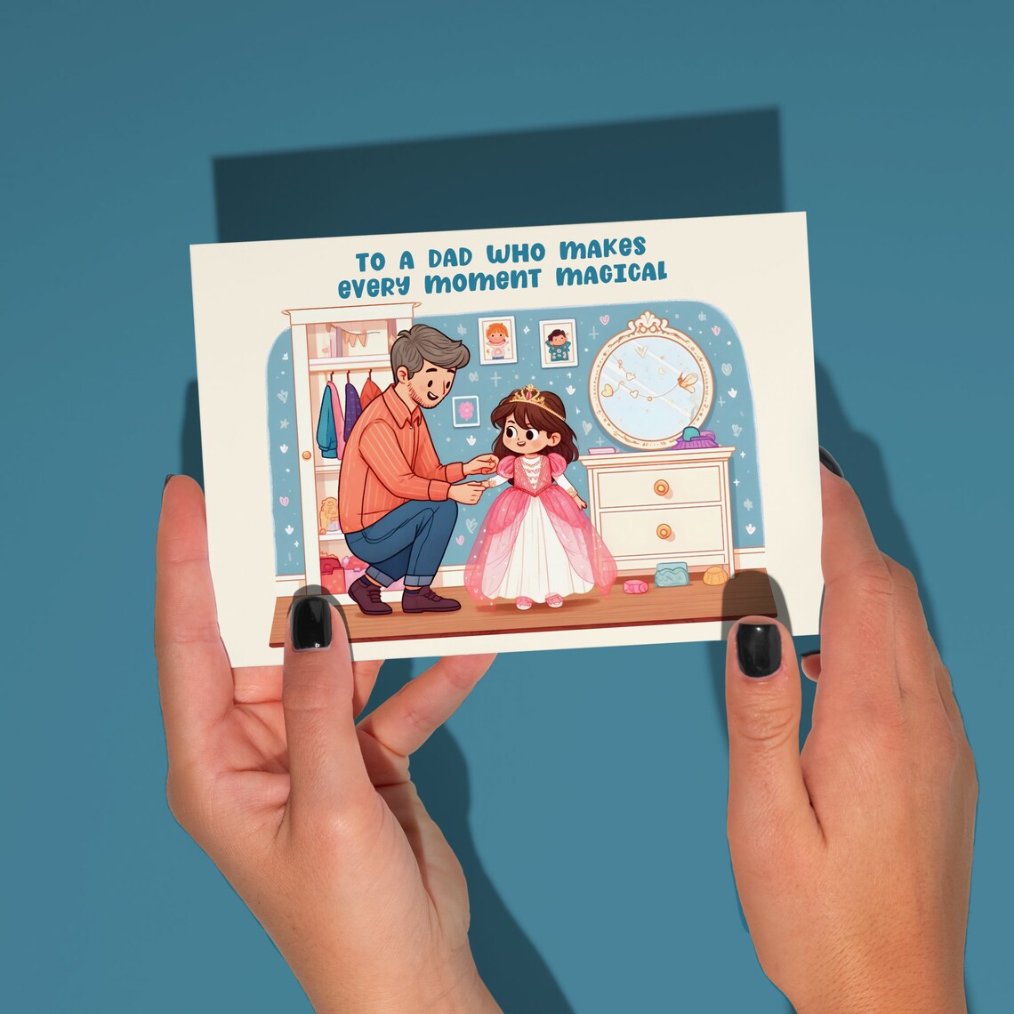 Printable Princess Father's Day Card for Dad Who Loves to Play Princess ...